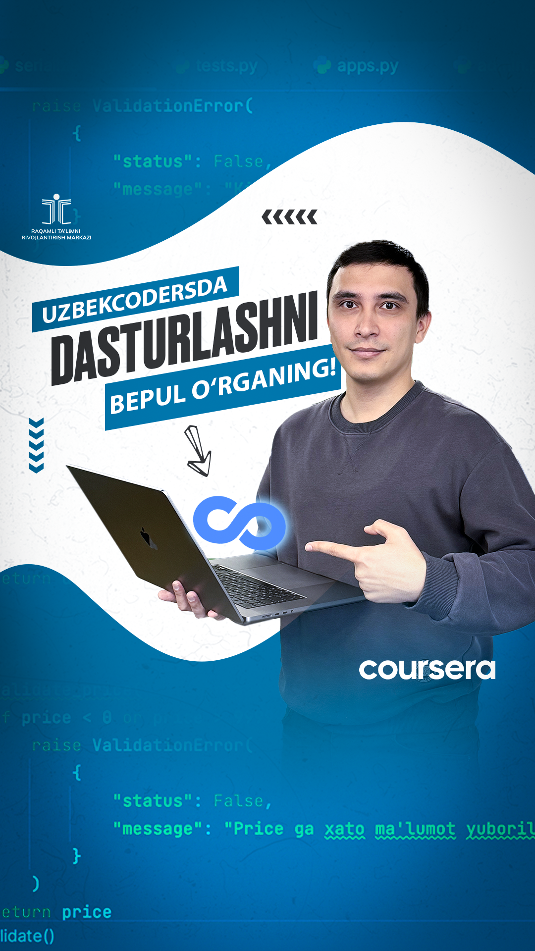 Bir million o‘zbek dasturchilari - One million uzbek coders